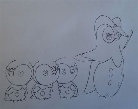 Tutorial De Desenho Piplup Prinplup E Empoleon Na Neve Parte 2