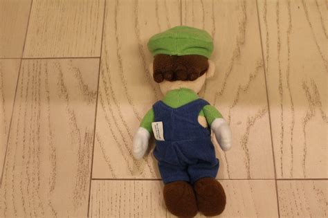 Super Mario Party 5 Luigi Plush Doll Bean Bag Soft Stuffed Toy