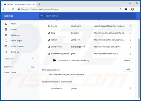 Gamesearch Browser Hijacker Simple Removal Instructions Search