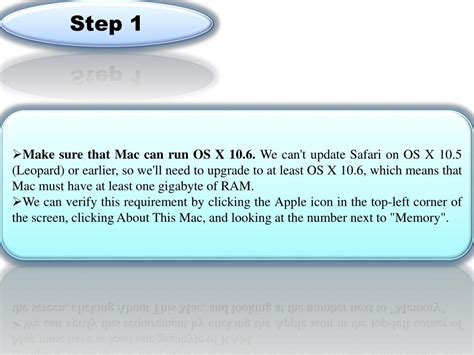 Ppt How To Update Safari On Mac Powerpoint Presentation Free Download Id