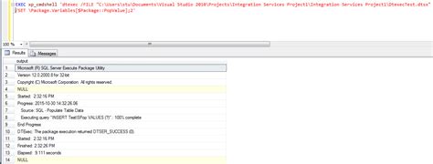 t sql tips execute individual packages in project deployment model