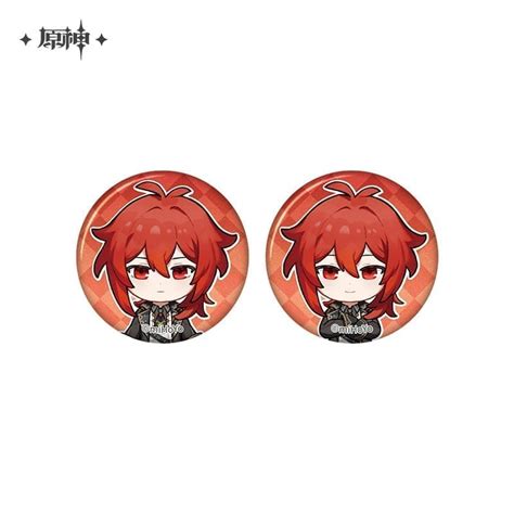 原神 留影叙佳期シリーズ ちびキャラ缶バッジセット Genhsin ディルック原神 留影叙佳期シリーズ ちびキャラ缶バッジセット