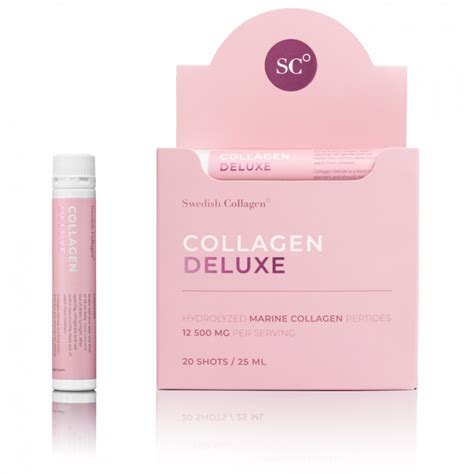 Swedish Collagen Deluxe 12500mg rybí kolagén tekutý s vitamínmi 25ml x