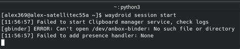 I Tried Running Waydroid But I Got An Error Message Saying That A File