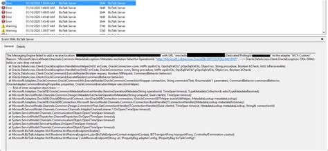 Biztalk Wcf Oracledb Oracledataaccessclientoracleexception Ora