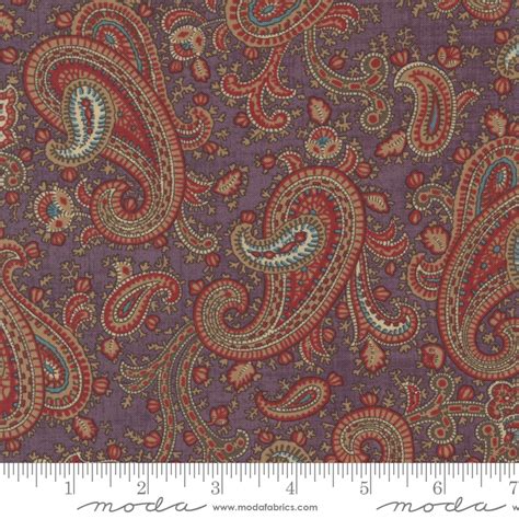 Moda Mary Ann S Gift 1850 1880 Homestead Paisley Thistle Fabric By