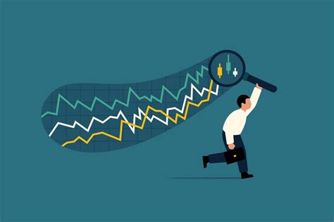 Market Index Analysis Businessman With Magnifying Glass 44766688