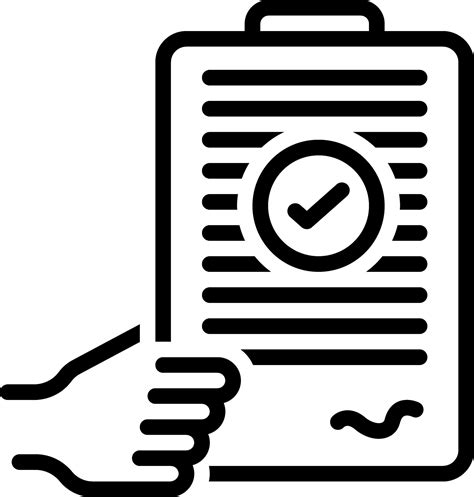 black line icon for give permission 44803175 vector art at vecteezy