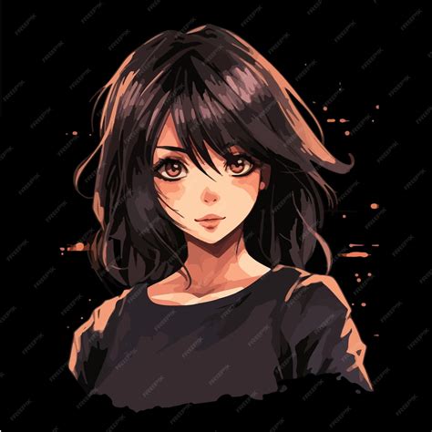 Premium Vector Cute Anime Girl Vector Illustration