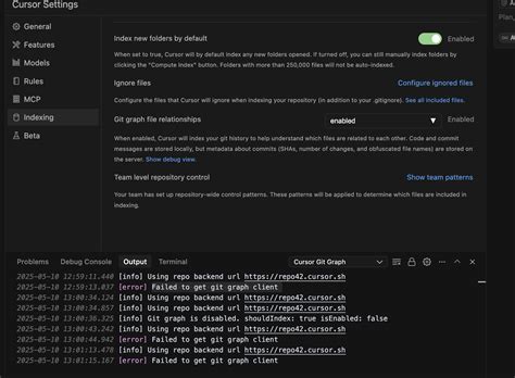 0 5 bug [error] failed to get git graph client bug reports cursor community forum