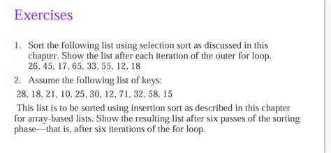 Solved 1 Sort The Following List Using Selection Sort As Chegg