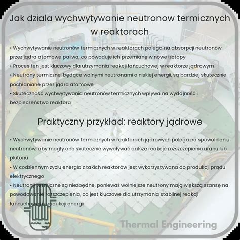 Jak działa wychwytywanie neutronów termicznych w reaktorach