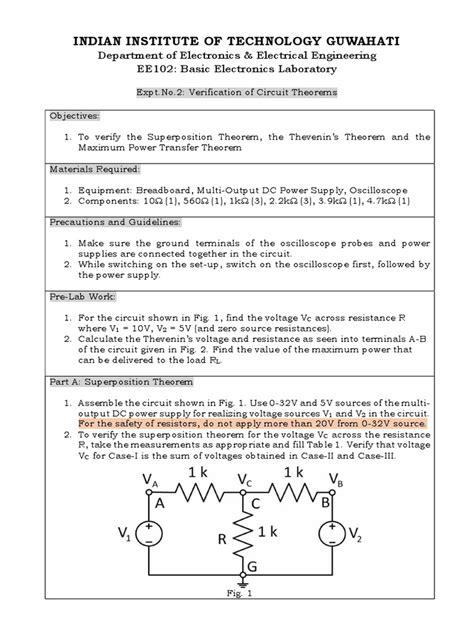 Expt No 2 Pdf Voltage Electrical Network
