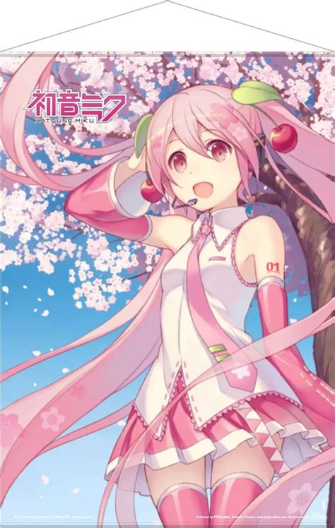 Hatsune Miku Wallscroll Cherry Blossom 50 X 70 Cm Popbuddies