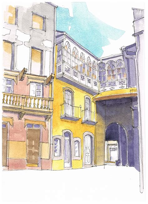 Urban Sketchers Spain El Mundo Dibujo A Dibujo De Acuarelas Por Viveiro