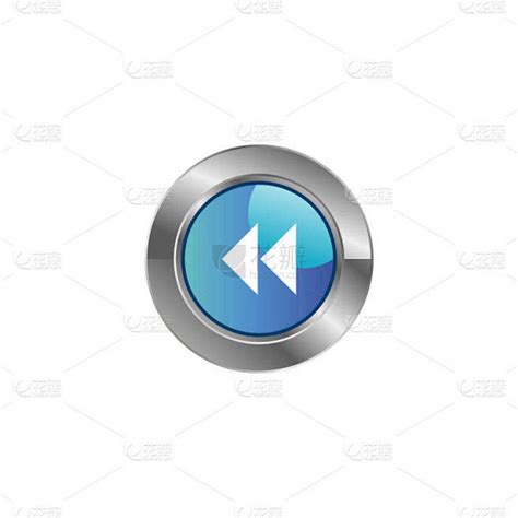 图标媒体播放器控制按钮矢量模板