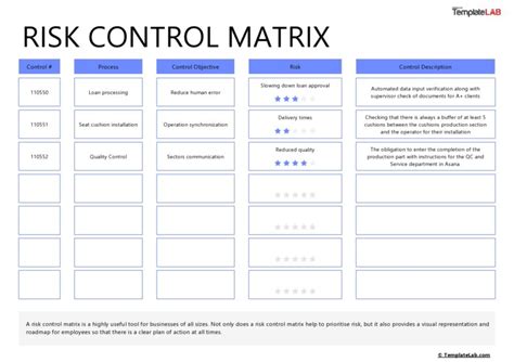 42 Handy Risk Matrix Templates Excel Word Templatelab