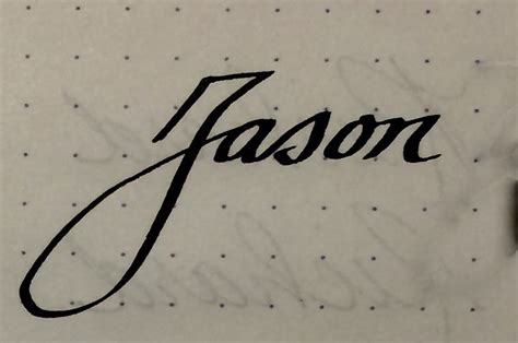 The Name Jason In Cursive