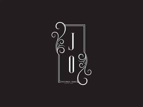 Initials Jo Oj Logo Icon Creative Jo Luxury Letter Logo Image Design