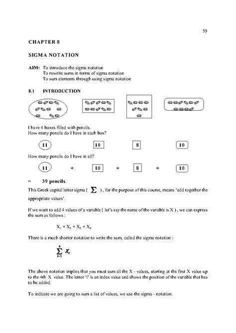 8 Sigma Notation 3 Practise Questions Chapter 8 Sigma Notation Aim