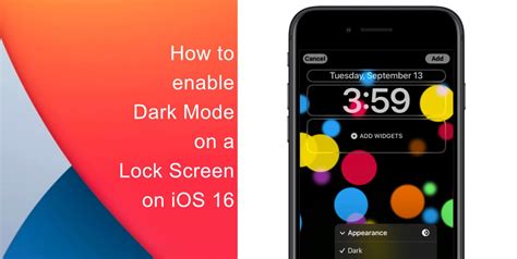 Want To Enable Dark Mode On A Lock Screen Wallpaper On IOS 16 Here S How