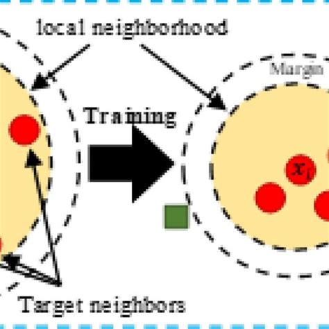 Graphical Illustration Of Distance Metric Optimization Before Training