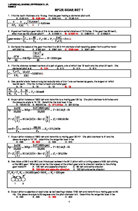 Machine Design Problem Sets Pdfcoffeecom