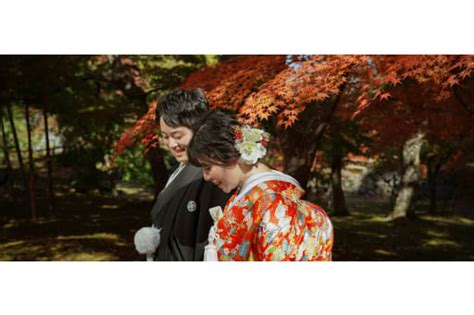 タリアセン＆小諸懐古園 紅葉シーズン デコルテフォトグラフィー 前撮り・フォトウェディング