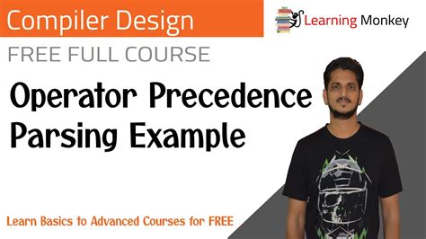 Operator Precedence Parsing Example Lesson Computer Networks Learning Monkey