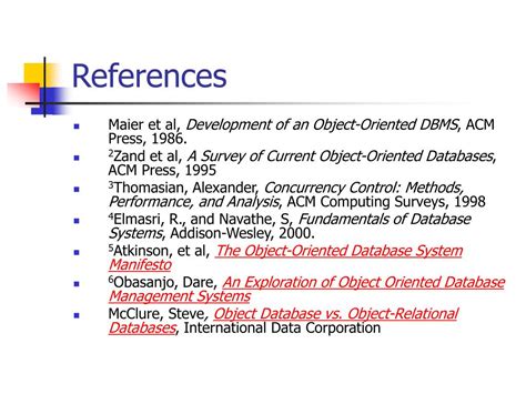 Ppt Concurrency And Transaction Management In An Object Oriented Database Powerpoint
