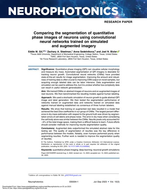 Pdf Comparing The Segmentation Of Quantitative Phase Images Of