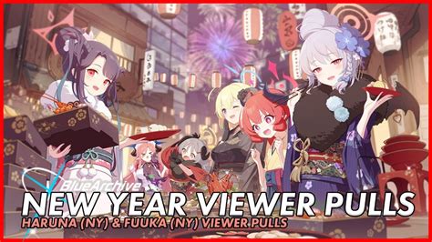 Blue Archive New Years Aperitif Haruna New Year And Fuuka New