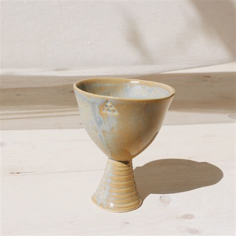 Ceramic Wine Goblet Etsy
