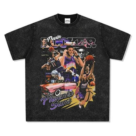 Devin Booker Vintage Unifort Tee T Shirt Color Ash Grey Size