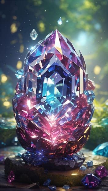 Premium Ai Image Sparkling Magic Gem