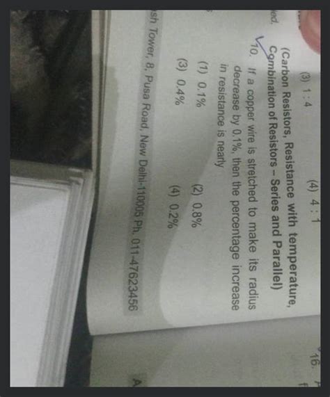 Carbon Resistors Resistance With Temperature Combination Of Resistors