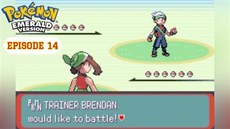 Pokémon Emerald Gameplay 14 VS Trainer Brendan Round 5 YouTube