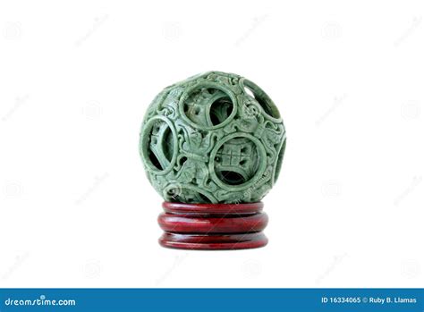 Jade Ball Puzzle Stock Image Image Of Energy Asian 16334065
