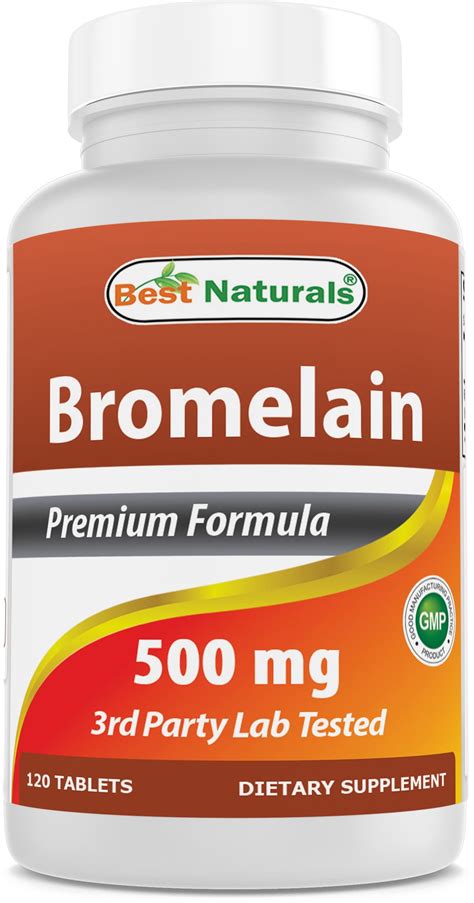 Best Naturals Bromelain 500 Mg 120 Tablets