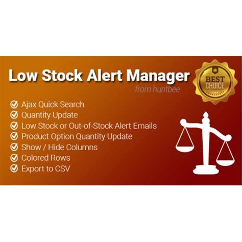 Low Stock Alert Out Of Stock Alert For OpenCart