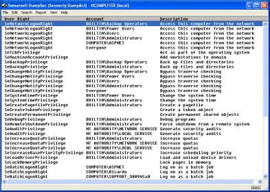 Dumpsec Windows Vinclever