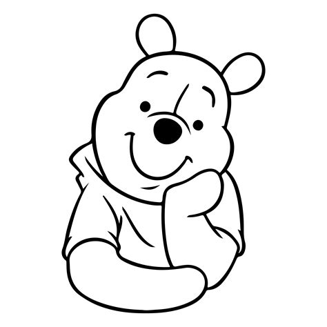 Winnie The Pooh Outline Svg Winnie The Pooh Svg Disney Svg Inspire