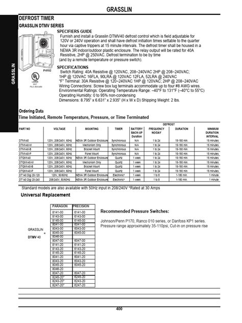 Grasslin Timers Pdf Switch Alternating Current