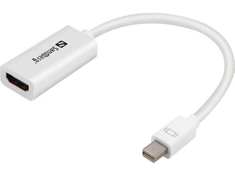 Adapter Minidp 12 To Hdmi 4k White Sandberg Kabler And Adaptere