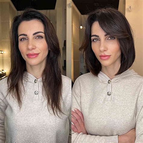 Long Bob With Long Side Bangs Latest Hairstyles Spice Up Your