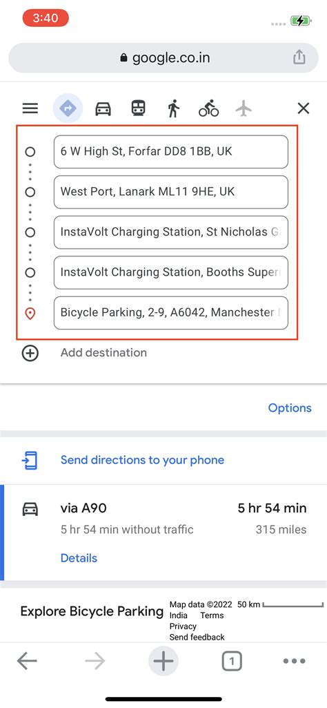 Swift IOS Google Maps Not Showing All The Waypoints Added In