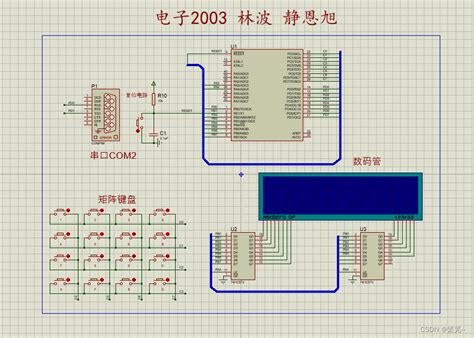 实验四 串口通信实验 具体要求如下 1 上电复位后 数码管显示“000000” 单片机通过串口发送“hello u csdn博客