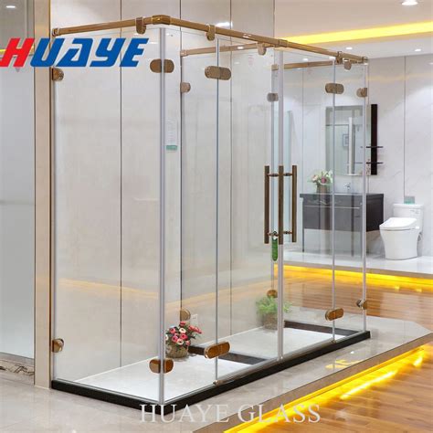 Safety Clear Custom Designed Sheet Toughened Tempered Glass For Shower