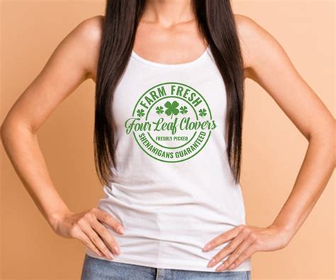 St Patricks Day Svg Irish Clover Svg Farm Fresh Four Leaf Etsy
