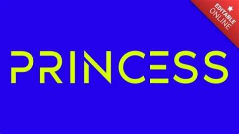 Princess Elegant Modern Text Effect Generator